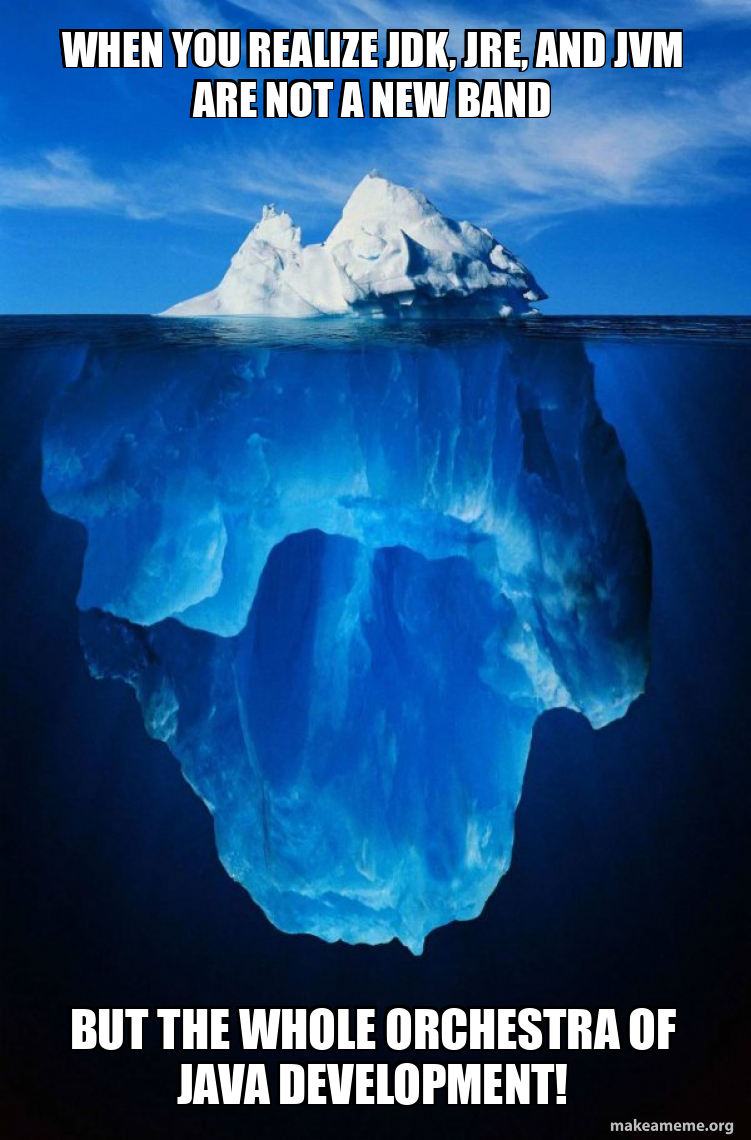 When you realize JDK, JRE, and JVM are not a new band But the whole ...