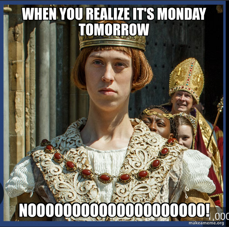 When you realize it's Monday tomorrow NOOOOOOOOOOOOOOOOOOOO! Meme Generator