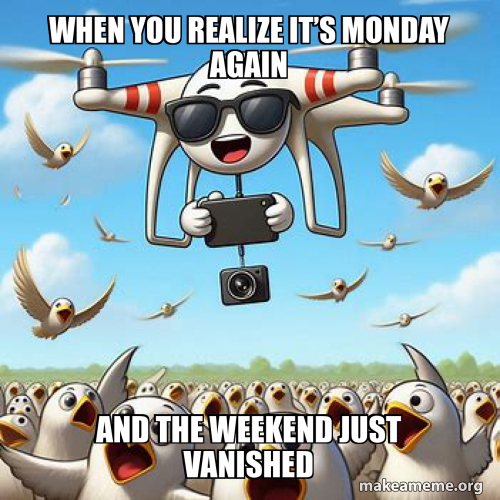 When you realize it’s Monday again And the weekend just vanished - Meme ...