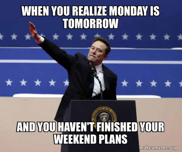 When you realize Monday is tomorrow And you haven't finished your ...