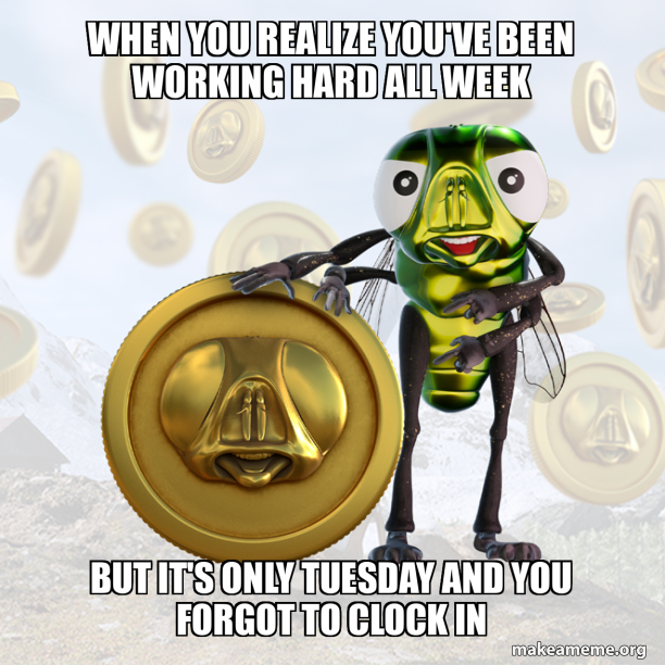 When you realize you've been working hard all week But it's only ...