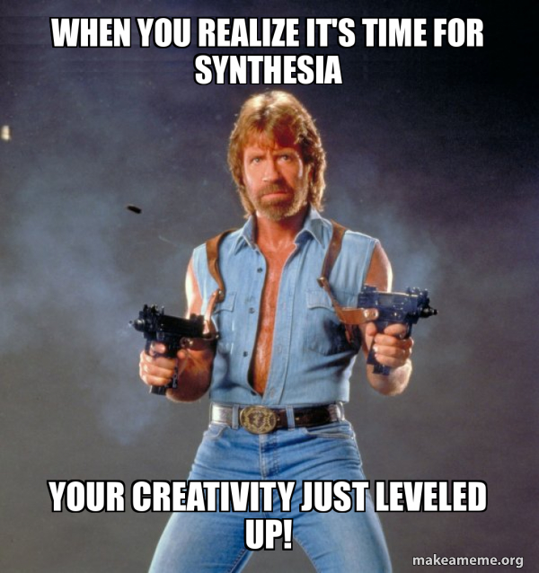 When you realize it's time for Synthesia Your creativity just leveled ...