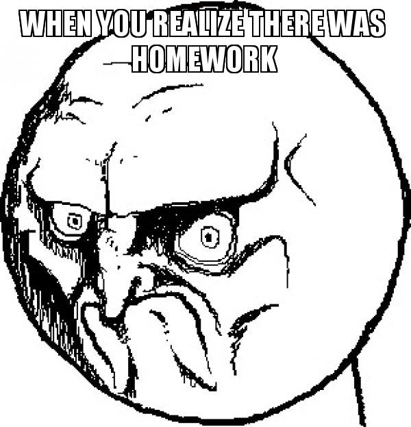 Rage Comics Homework