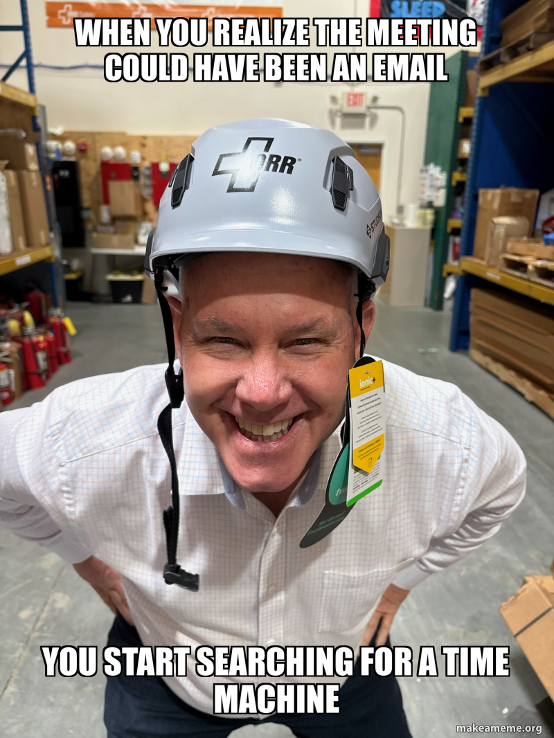 When you realize the meeting could have been an email You start ...