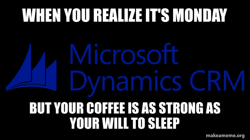 When you realize it's Monday But your coffee is as strong as your will to sleep - Instead of ...