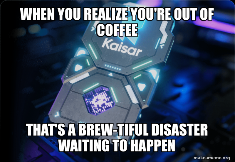 When you realize you're out of coffee That's a brew-tiful disaster ...