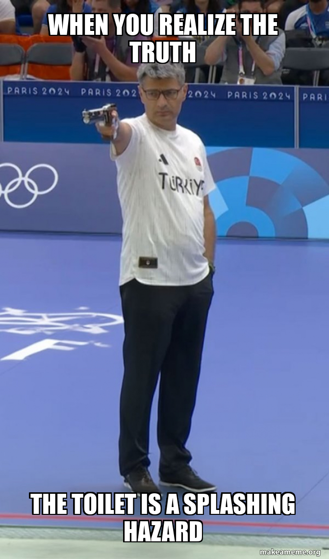 When you realize the truth The toilet is a splashing hazard - Yusuf ...