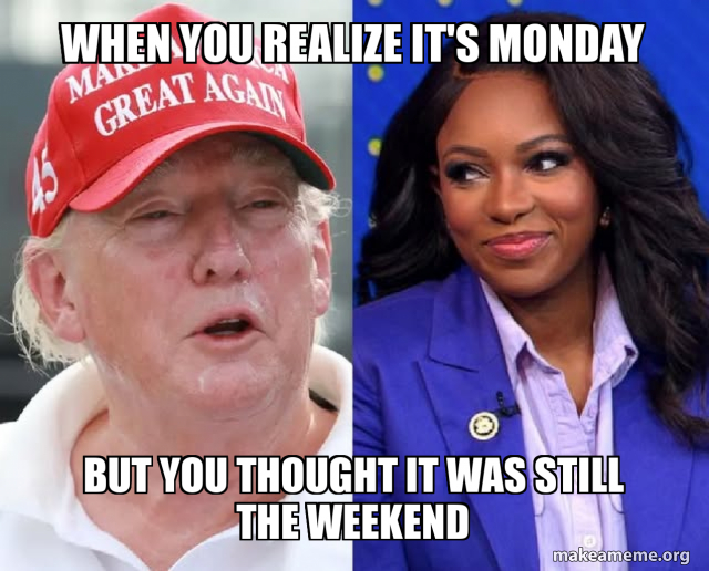 When you realize it's Monday But you thought it was still the weekend ...
