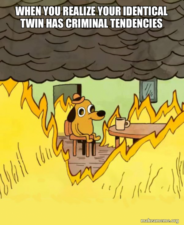When you realize your identical twin has criminal tendencies - This Is ...
