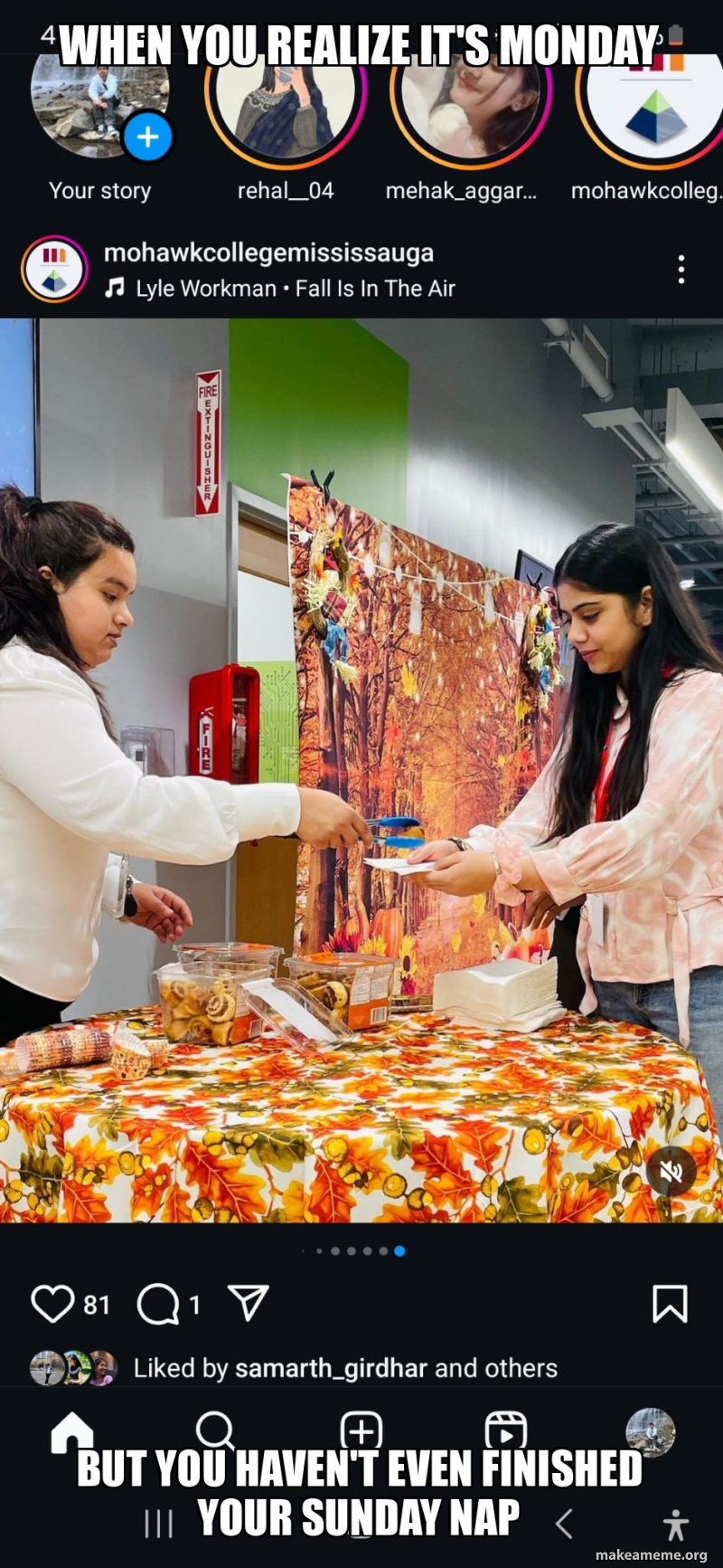 When you realize it's Monday But you haven't even finished your Sunday ...