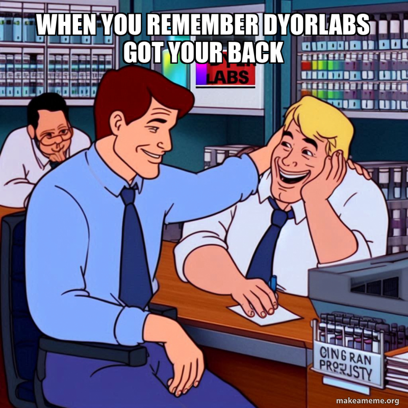 When you remEmber DYORLABS got your back Meme Generator