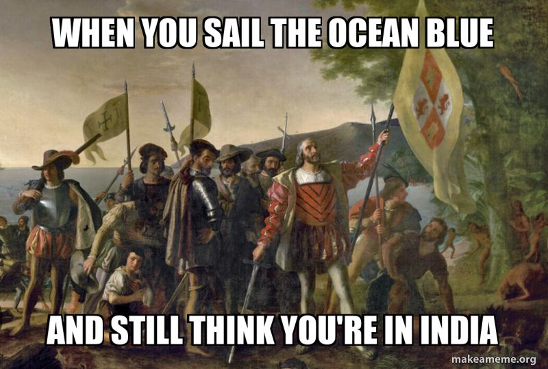 When you sail the ocean blue And still think you're in India Meme Generator