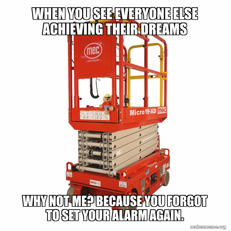 When you see everyone else achieving their dreams Why not me? Because ...