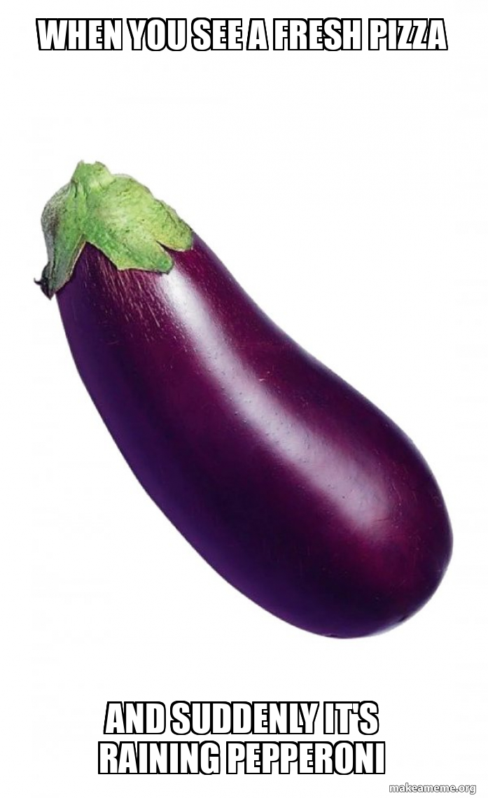 When you see a fresh pizza and suddenly it's raining pepperoni ...