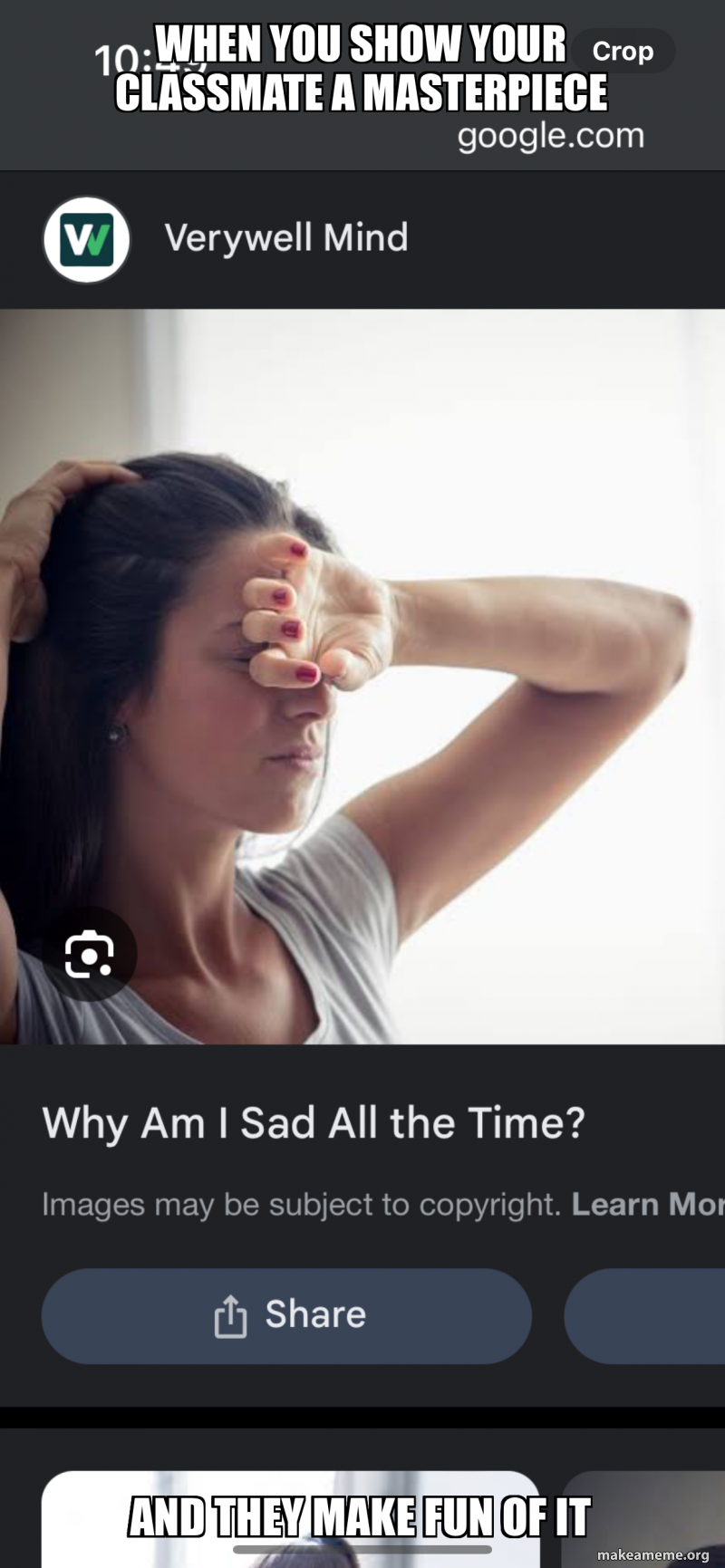 When you show your classmate a masterpiece And they make fun of it Meme ...