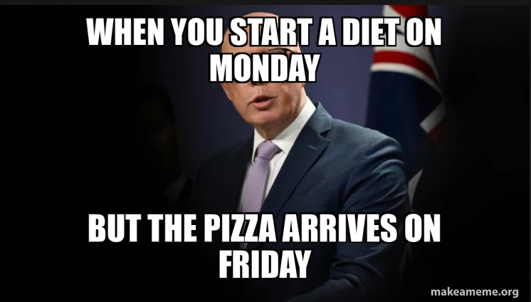 When you start a diet on Monday But the pizza arrives on Friday Meme ...