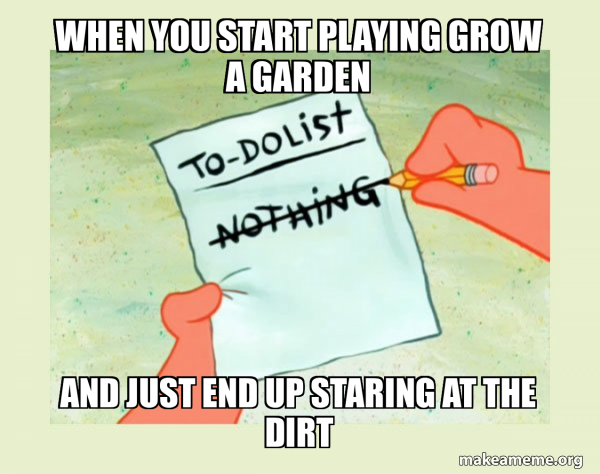 When you start playing Grow a Garden And just end up staring at the ...