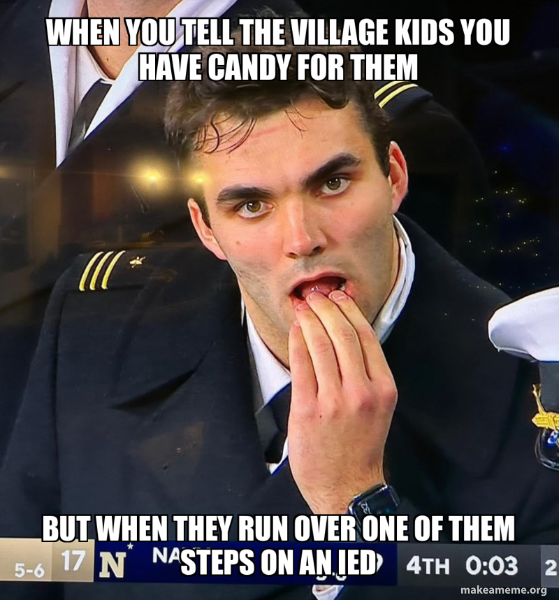 When you tell the village kids you have candy for them But when they ...
