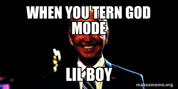 when you tern god mode lil boy - Dark Brandon Meme Generator
