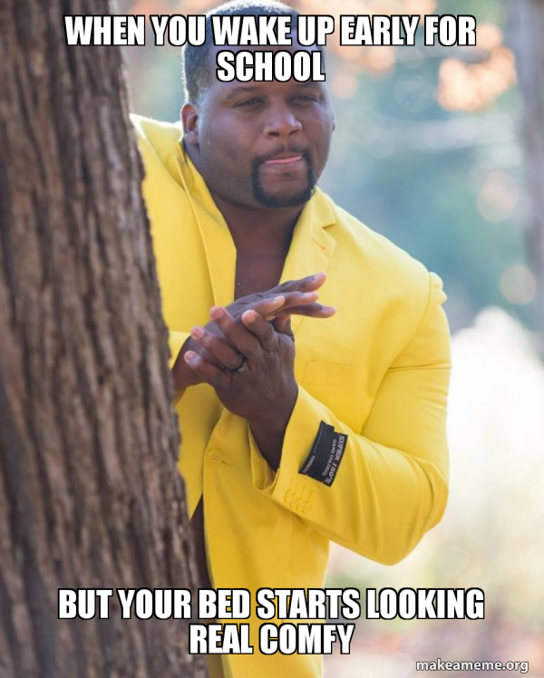 Waking Up Early For School