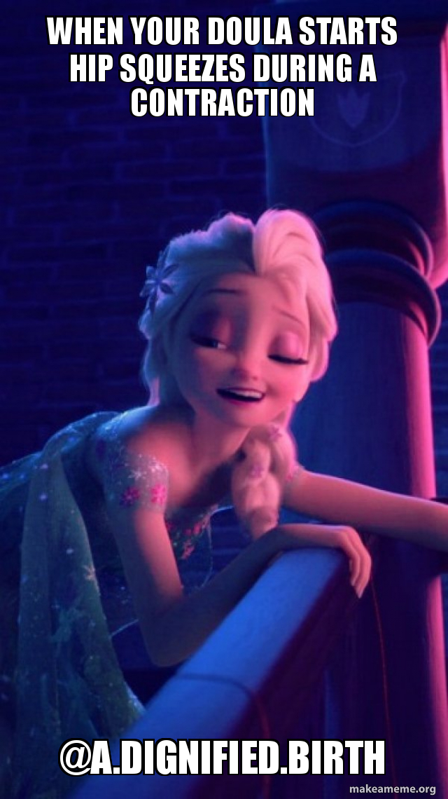 When your doula starts hip squeezes during a contraction @a.dignified ...