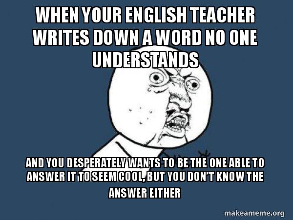 English Professor Meme