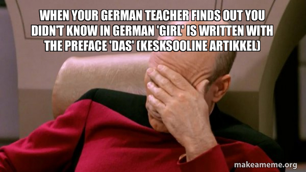 German Teacher Memes 'Funny German Teacher Student Phrase Distressed'