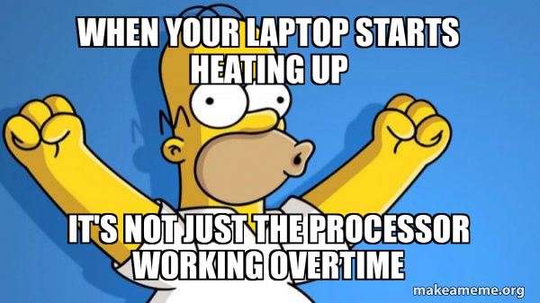 When your laptop starts heating up It's not just the processor working ...
