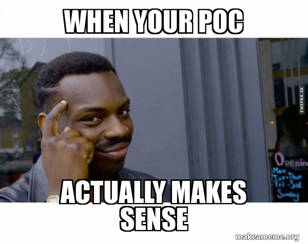 when your POC actually makes sense - Roll Safe Black Guy Pointing at ...