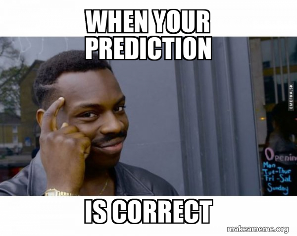 when your prediction is correct - Roll Safe Black Guy Pointing at His ...