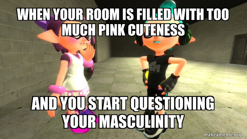 When your room is filled with too much pink cuteness And you start ...