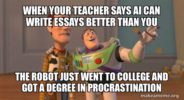 When your teacher says AI can write essays better than you The robot ...