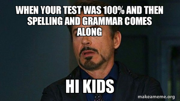 Grammar Test Memes