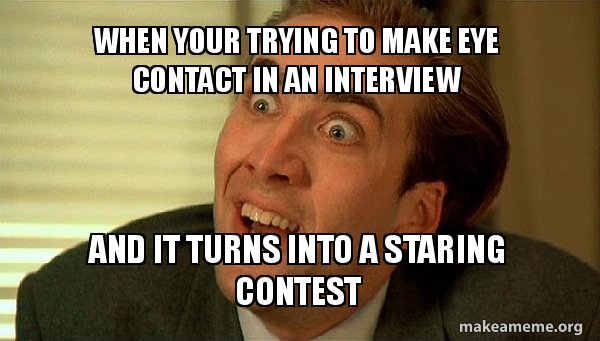 Eye Contact Meme