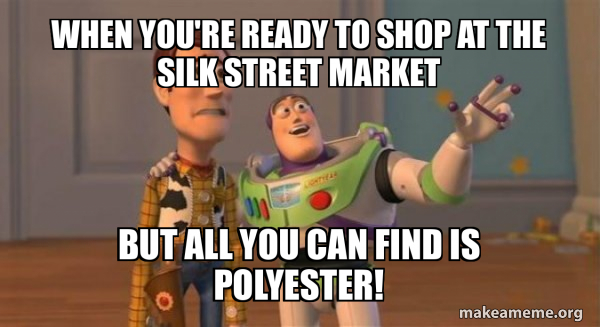 When you're ready to shop at the Silk Street market But all you can ...
