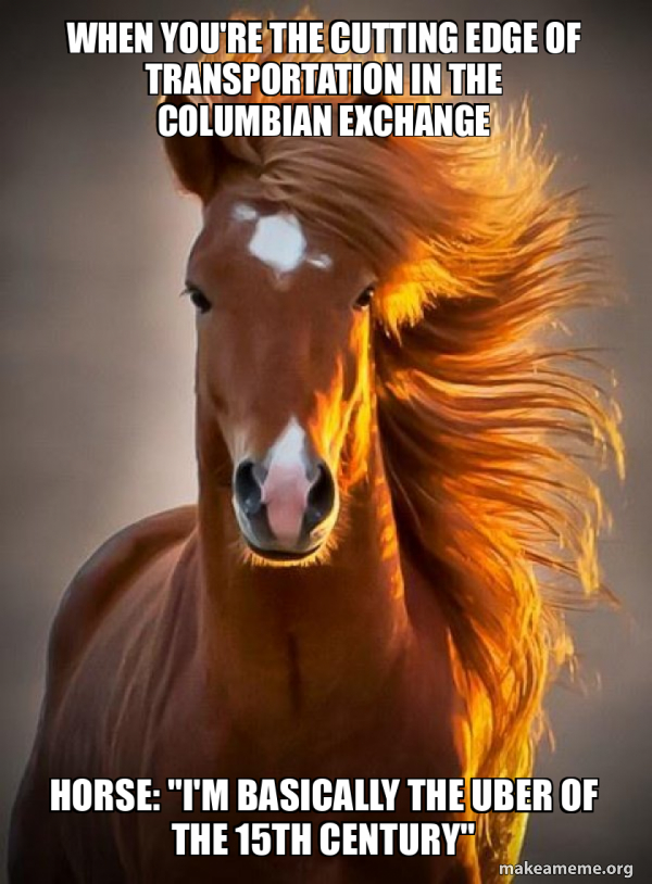 When you're the cutting edge of transportation in the columbian ...