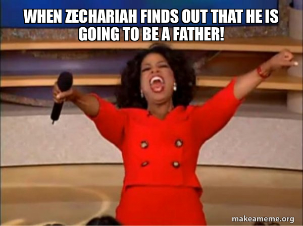 When Zechariah finds out that he is going to be a father! - Oprah ...