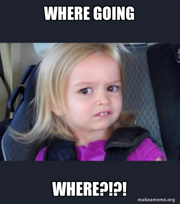 Where going WHERE?!?! - Side-Eyes Chloe Meme Generator