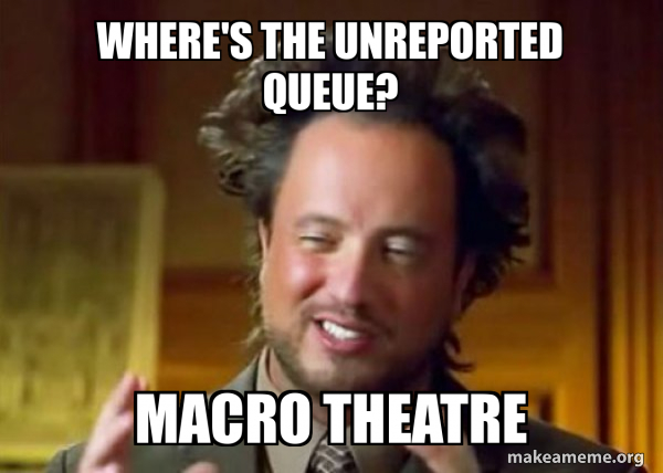 Where's the unreported queue? Macro Theatre - Ancient Aliens - Crazy ...