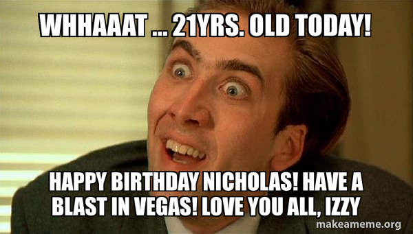 Las Vegas Birthday Memes
