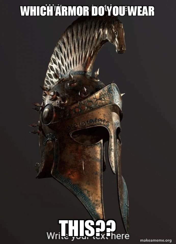 Which armor do you wear This?? Meme Generator