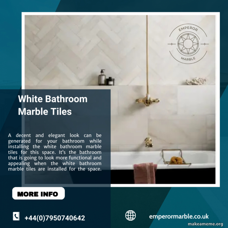 - White Bathroom Marble Tiles Meme Generator