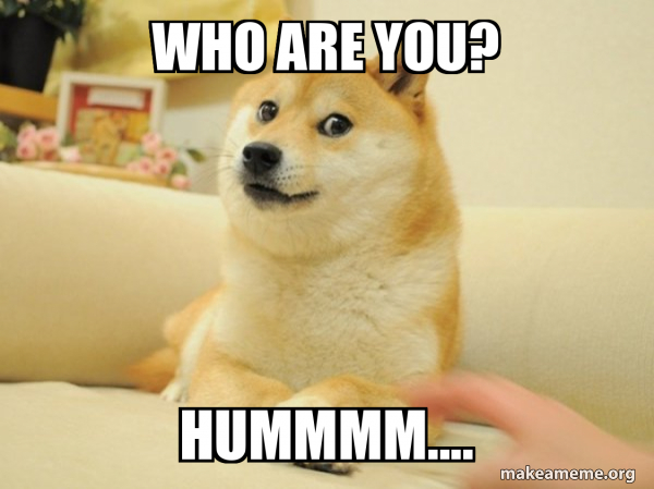 Who are you? hummmm.... - Doge Meme Generator