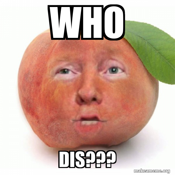 who dis??? - Impeached Donald Trump Meme Generator