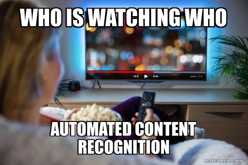 Who is Watching Who Automated Content Recognition Meme Generator
