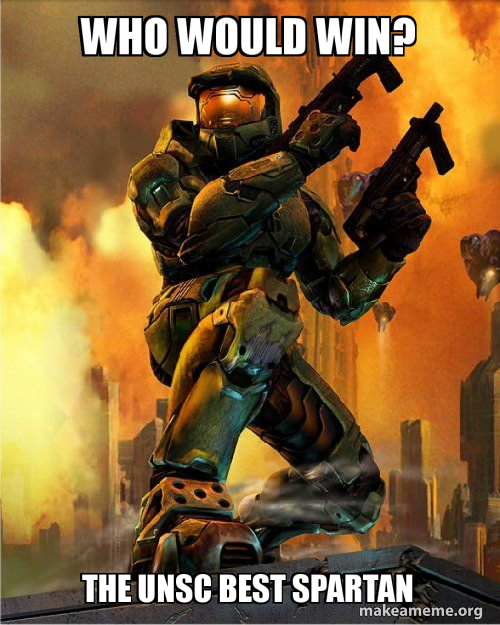 who would win? the unsc best SPARTAN Meme Generator
