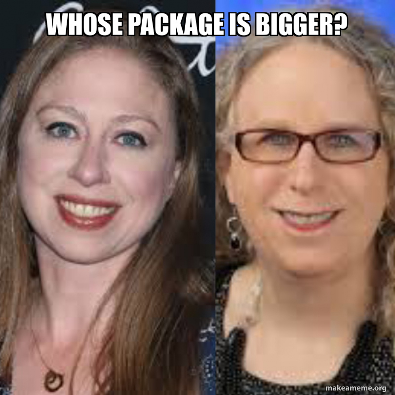 Whose package is bigger? Meme Generator
