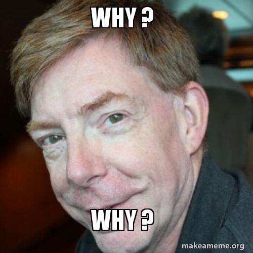 WHY ? WHY ? Meme Generator