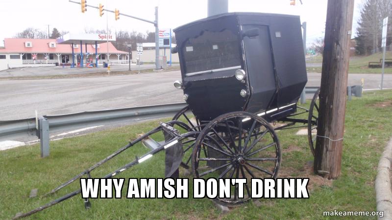 Why Amish don't drink Meme Generator