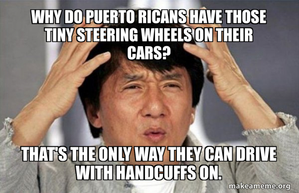 WHY DO PUERTO RICANS HAVE THOSE TINY STEERING WHEELS ON THEIR CARS ...